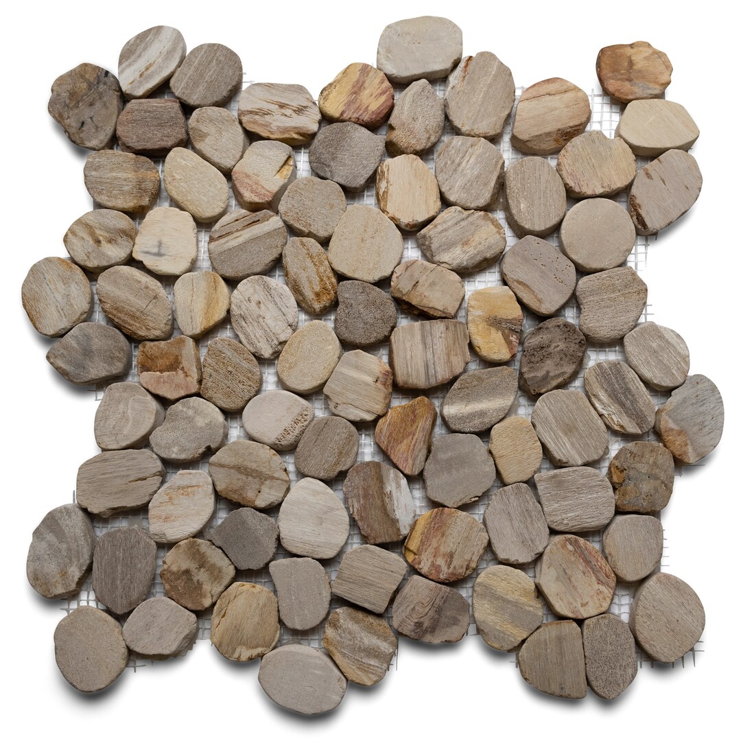 CNK Tile Hand-sorted Mini Oval Pebble Stone - Eco-friendly Seamless ...