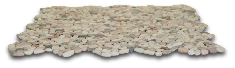 CNK Tile Natural River Stone Tile for Shower Bathroom Backsplash and ...