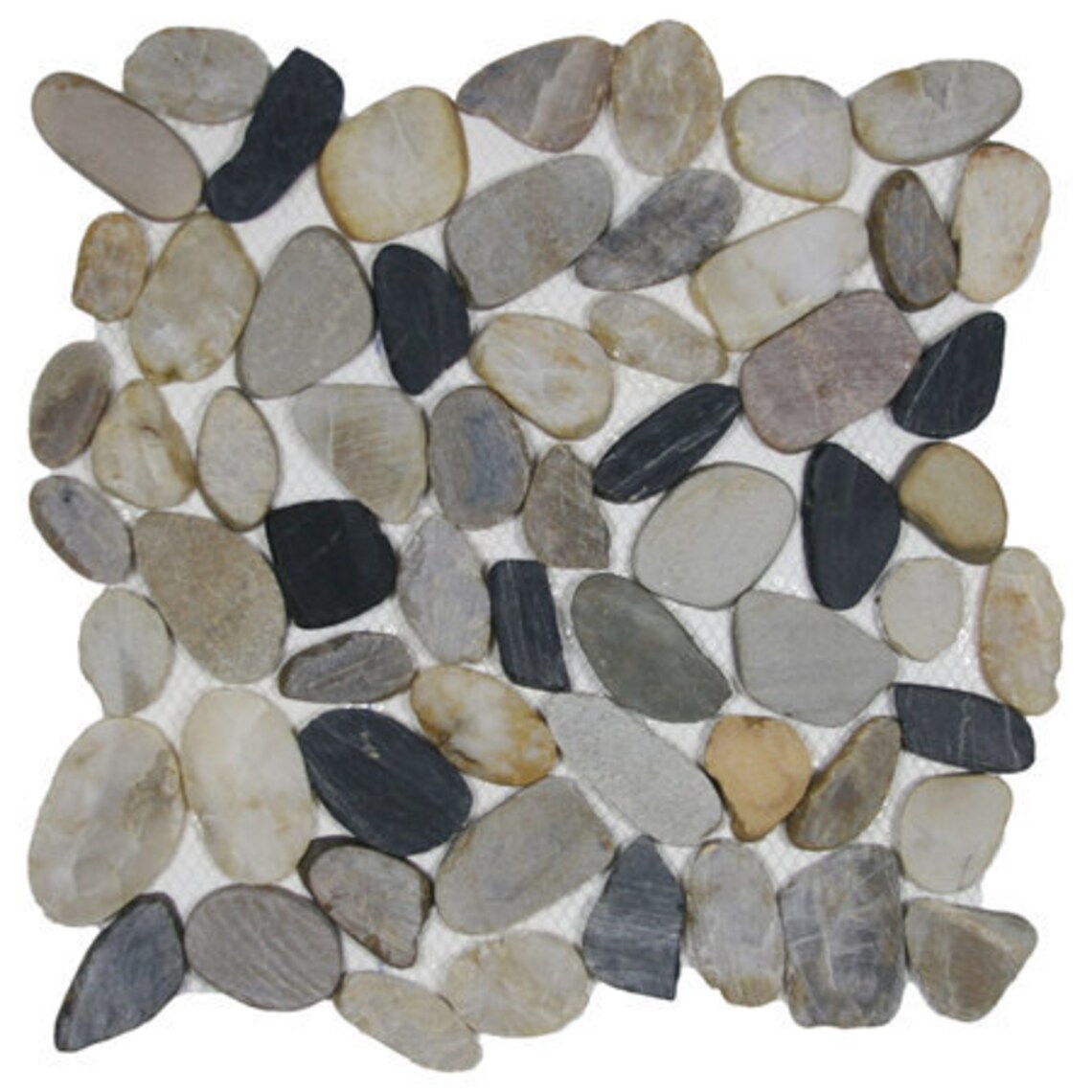 Hand Made Pebble Tile Sliced Cobblestone 1 Sq. Ft. Use for Mosaics ...