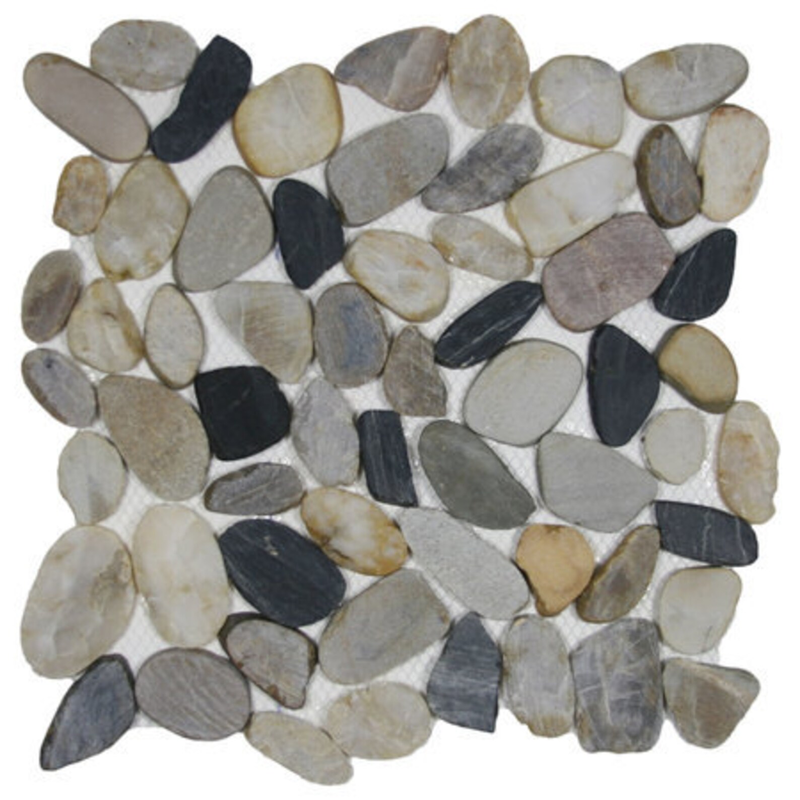 Hand Made Pebble Tile Sliced Cobblestone 1 Sq. Ft. Use for Mosaics ...