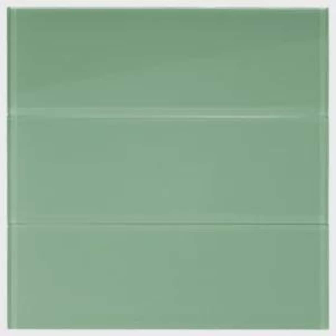 CNK Sage Glass 4" X 12" Subway Tile Sage Green Glass Tile for ...