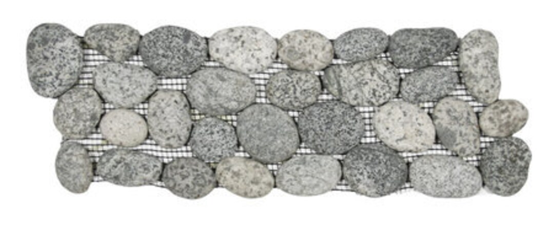 CNK Tile Speckled Pebble Tile Border Hand-selected Natural Stone Easy ...