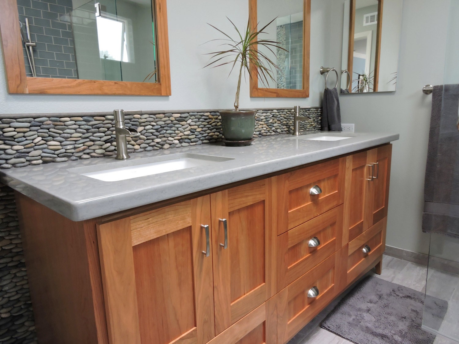 Hand Made Pebble Tile Bali Ocean Standing Pebble | Etsy