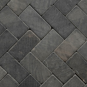 CNK Tile Grey Pencil Stone Mosaic Tile - Light Gray, Mesh Sheet, 1 Sq ...