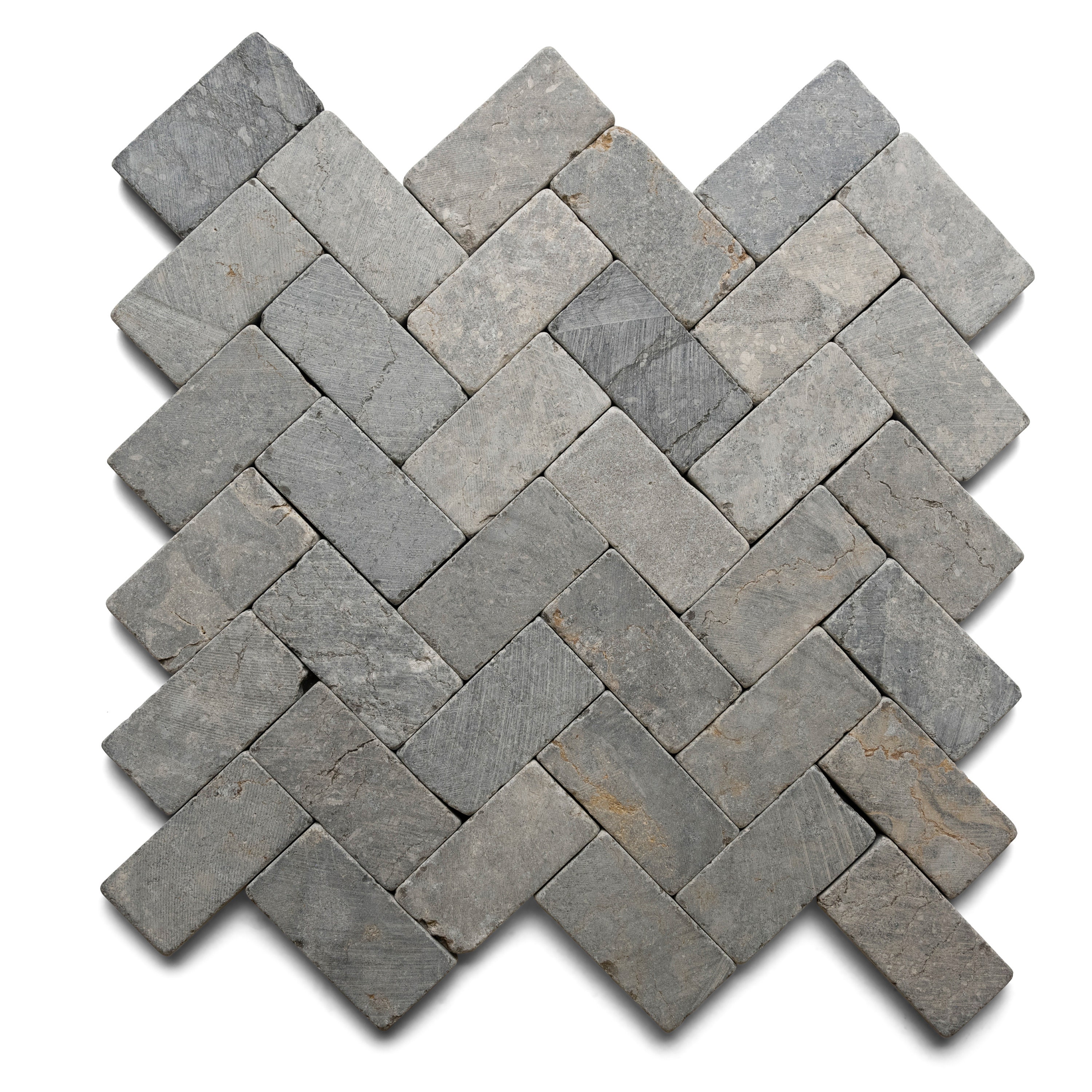 CNK Tile Light Grey Herringbone Stone Mosaic Tile Mesh Sheets for ...