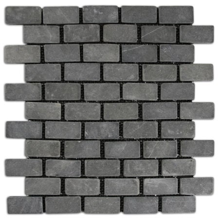 Hand Made Mini Stone Tile Grey Mini Stone Subway Tile 1 Sq. Ft. Use for ...