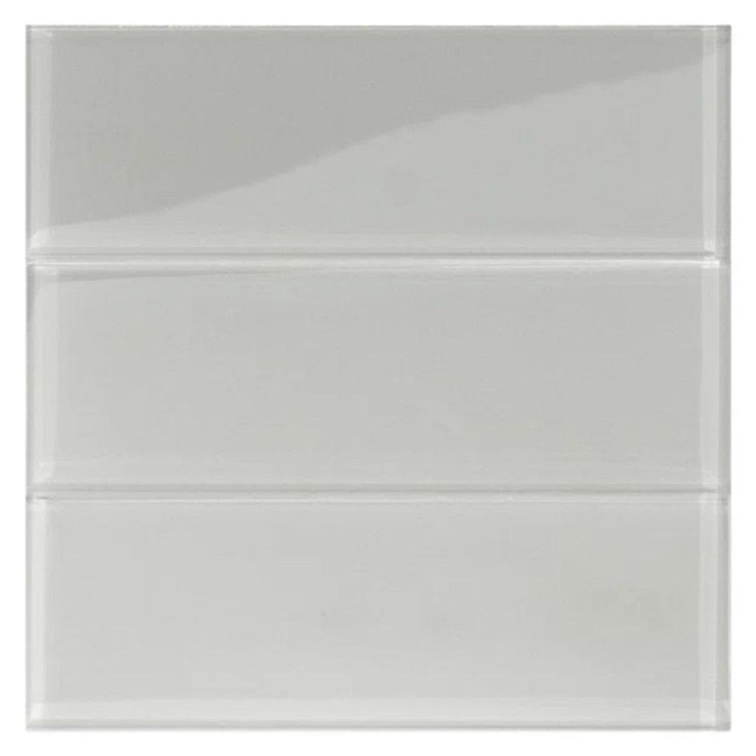CNK Lithium 4" X 12" Glass Mosaic Tile in Smoke Polished Finish ...