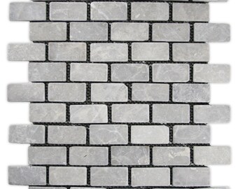 Hand Made Stone Tile Light Grey Pencil Stone Tile 1 Sq. Ft. - Etsy