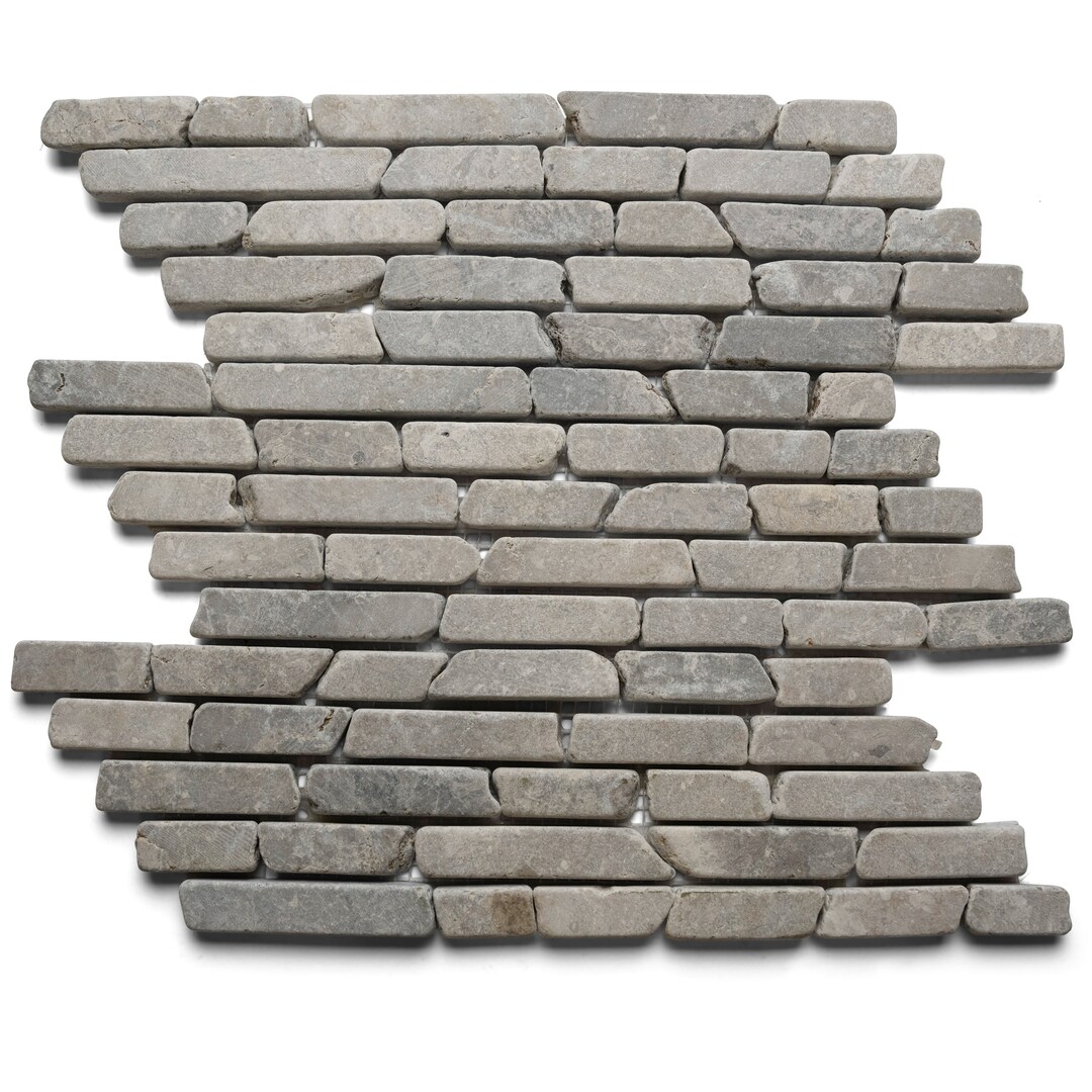 Hand Made Stone Tile - Light Grey Pencil Stone Tile 1 Sq. Ft. - Use for ...
