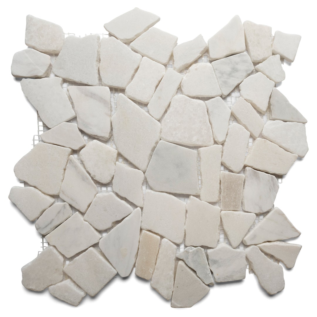 Milky White Pebble Stone Mosaic Tile With Dimension 1212 for ...
