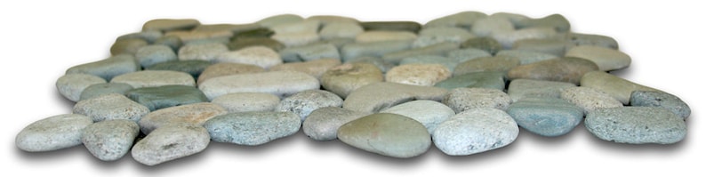 CNK Tile Hand Made Sea Green Pebble Tile—showers Floors Backsplashes ...