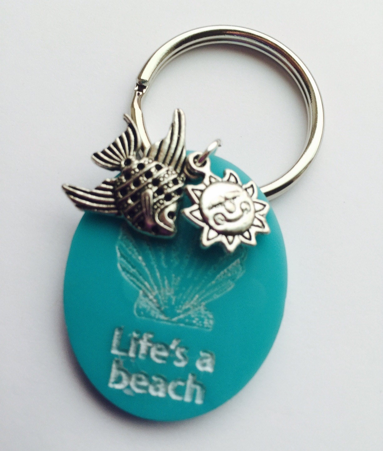 Beach Keychain. Life's a Beach Keychain Fun Keychain That - Etsy