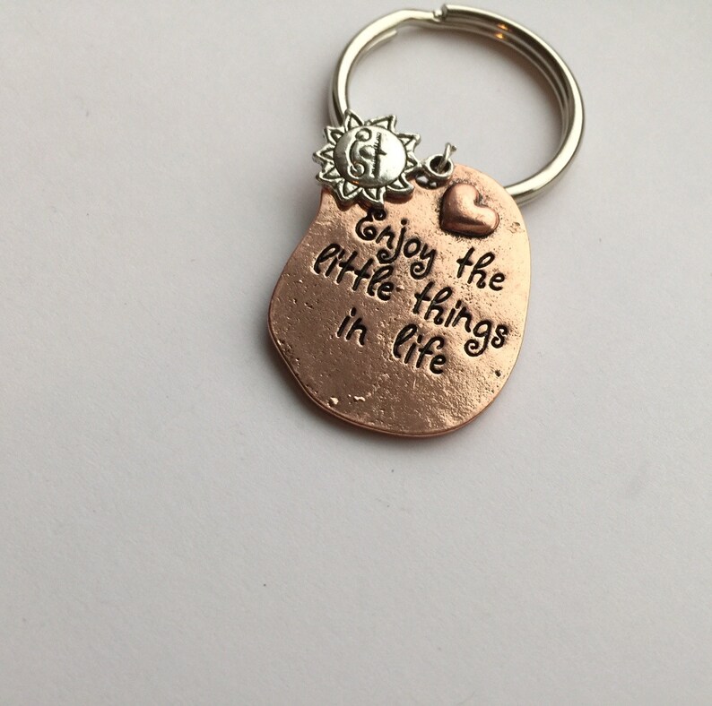 Enjoy the Little Things Keychain. Unique Keychain That Makes - Etsy