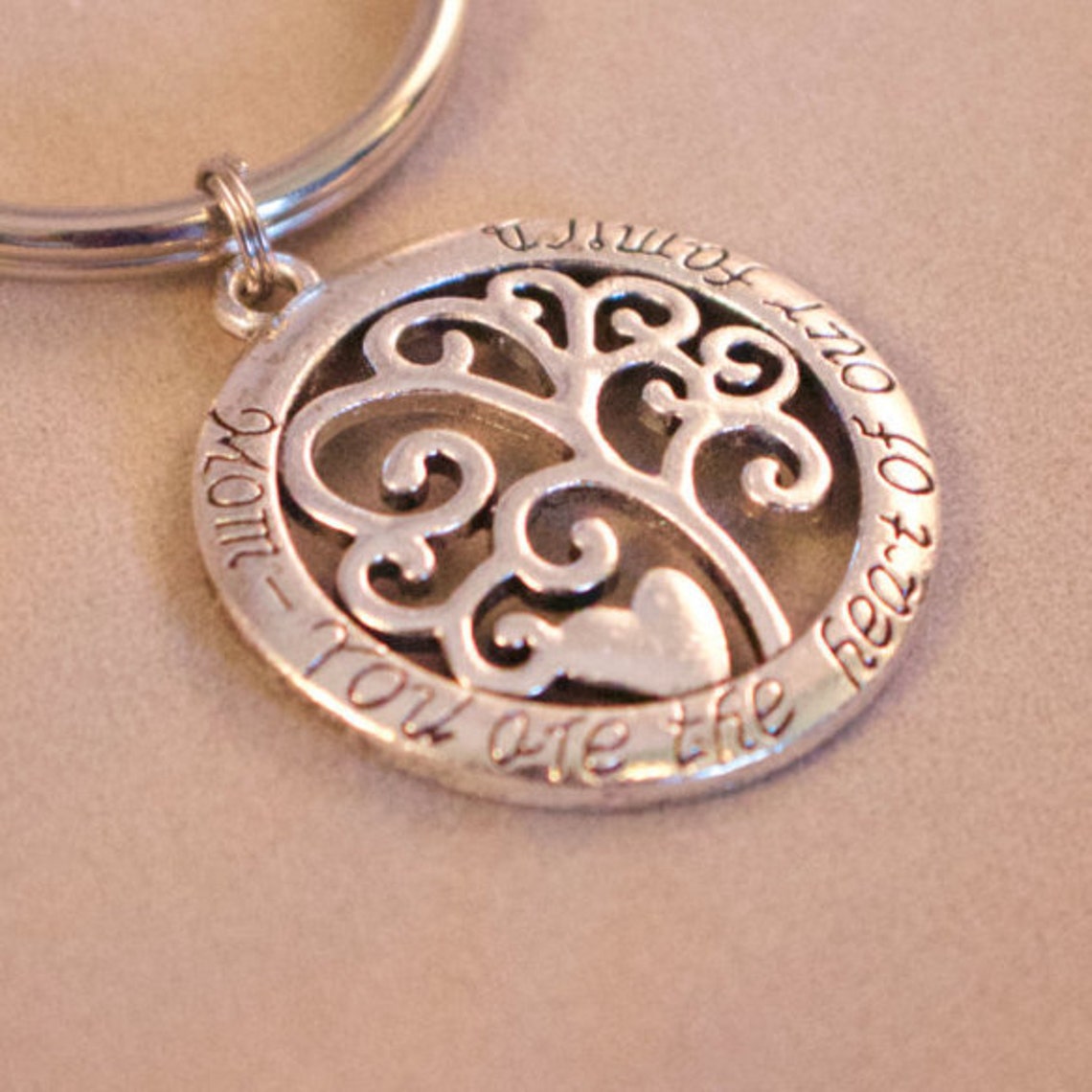 Mom family tree Mother's keepsake family tree keyring. | Etsy