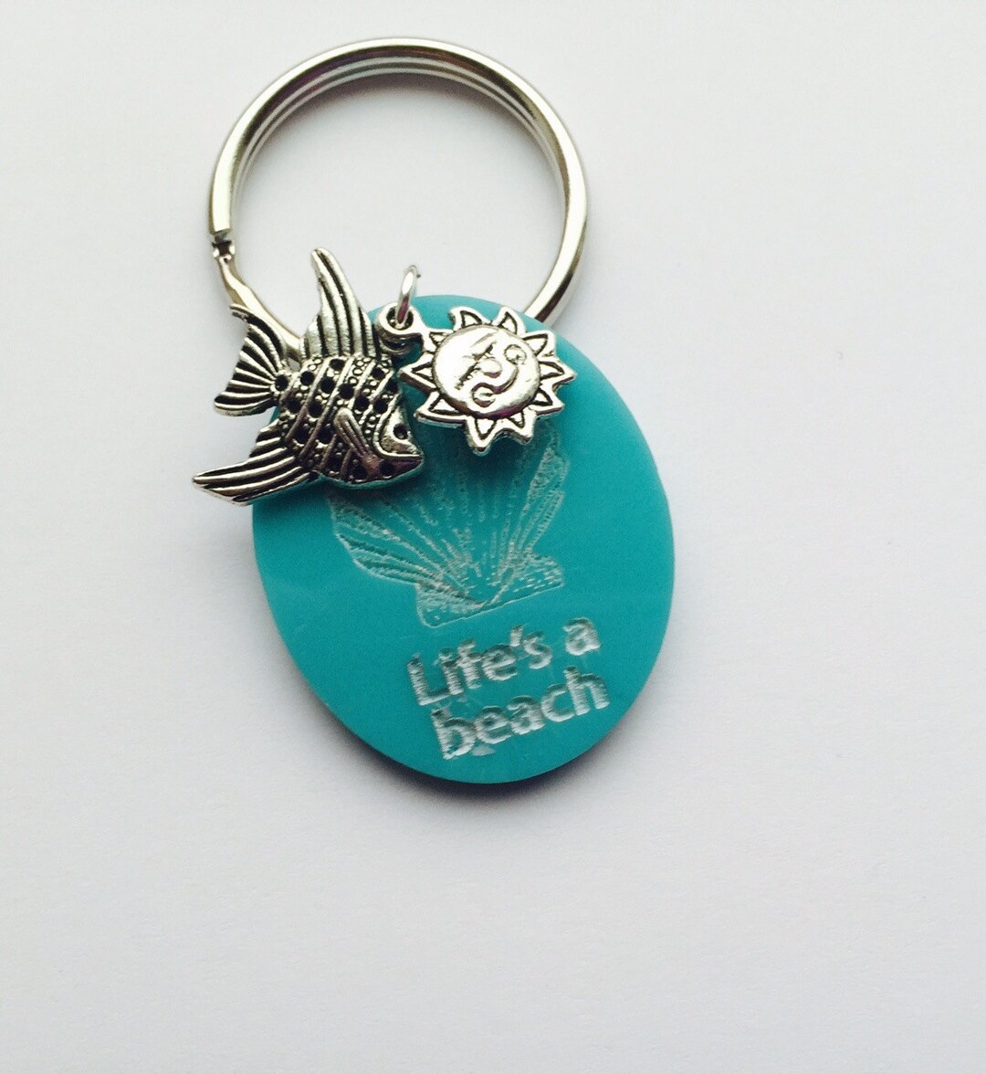 Beach Keychain. Life's a Beach Keychain Fun Keychain That Helps You to ...