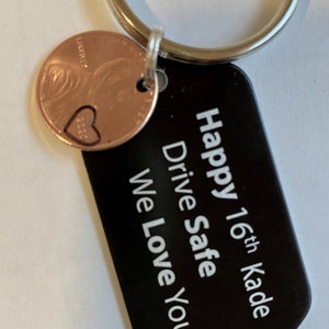 New Driver Stamped Penny Happy 16th. Drive Safe. 16th - Etsy