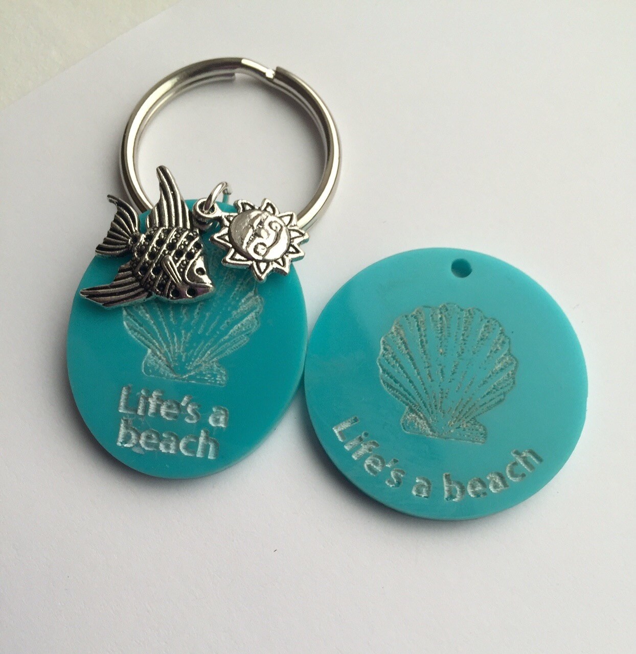 Beach Keychain. Life's a Beach Keychain Fun Keychain That - Etsy