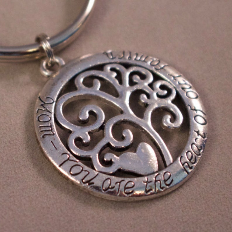 Mom family tree Mother's keepsake family tree keyring. | Etsy