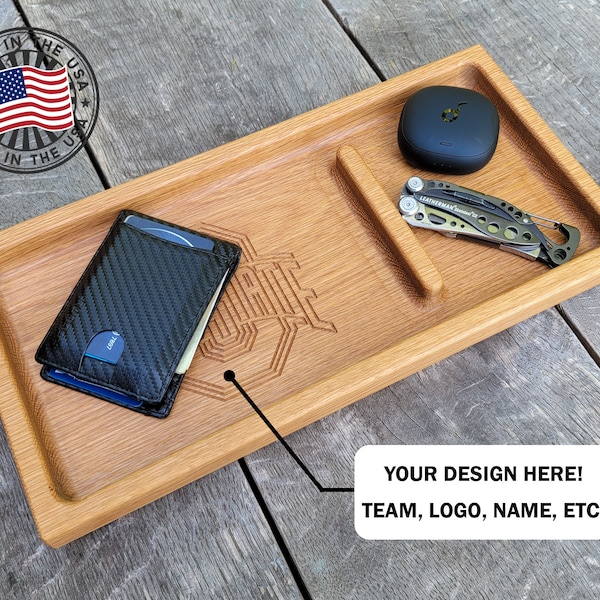 Wooden Key& Wallet Tray - Etsy