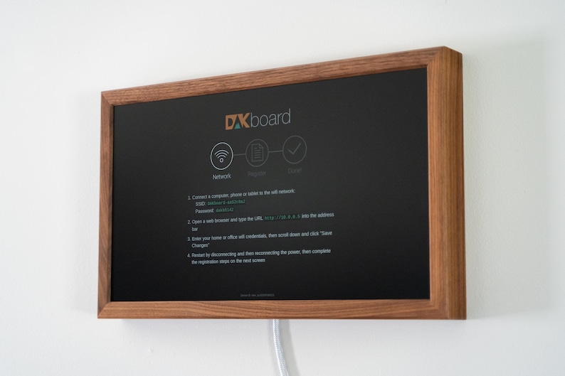 24" Smart Digital Wall Display - HD Screen With Wifi Calendar ...