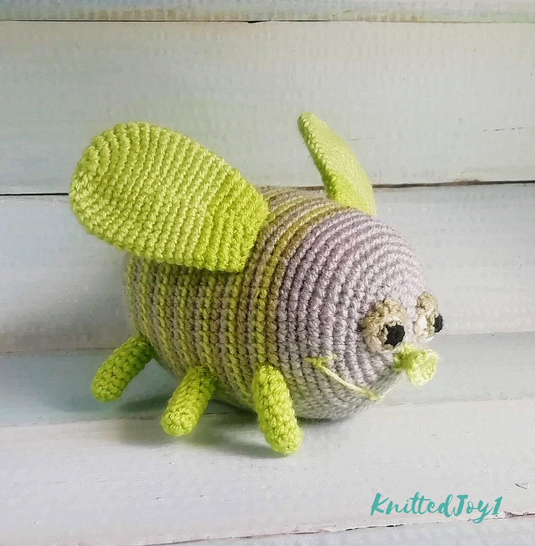 Insect Plush Toy Green Fly - Etsy