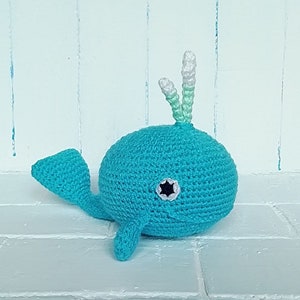 Blue Whale Sea Creatures Crochet Ukraine Shops Gift Pray for - Etsy