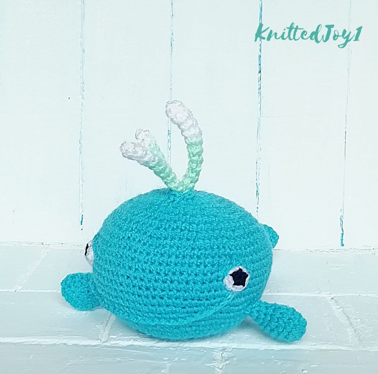 Blue Whale Sea Creatures Crochet Ukraine Shops Gift Pray for - Etsy
