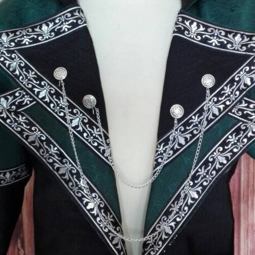 Fantasy Jacket Gothic Redingotte Warrior Livery Coat - Etsy