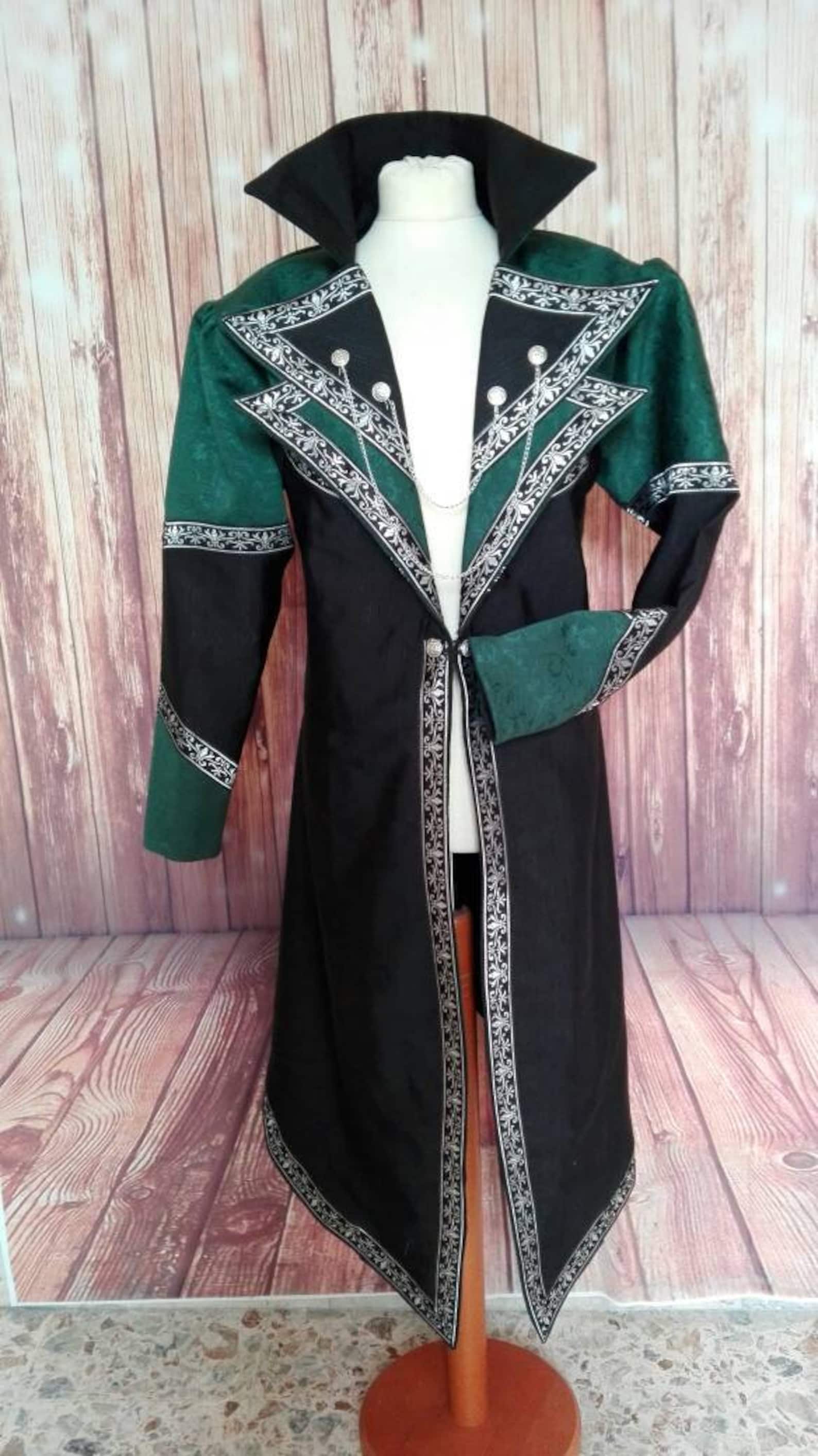 Fantasy Jacket Redingotte Gothic Livery Warrior Coat | Etsy