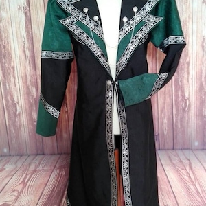 Fantasy Jacket, Gothic Frock Coat, Warrior Livery, Coat, Overcoat, Two ...
