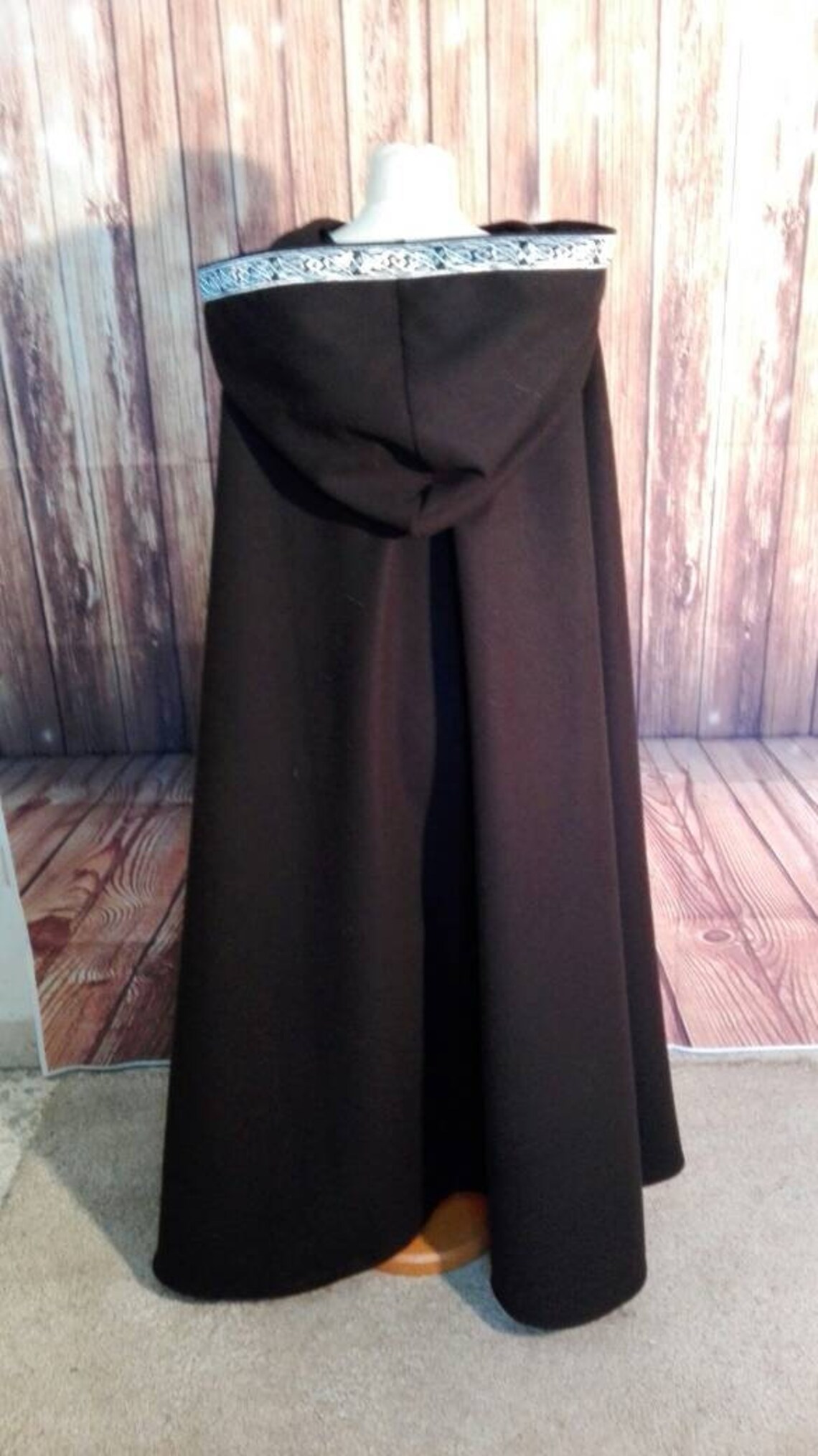 Wool Cloak With Half-wheel Hood - Etsy