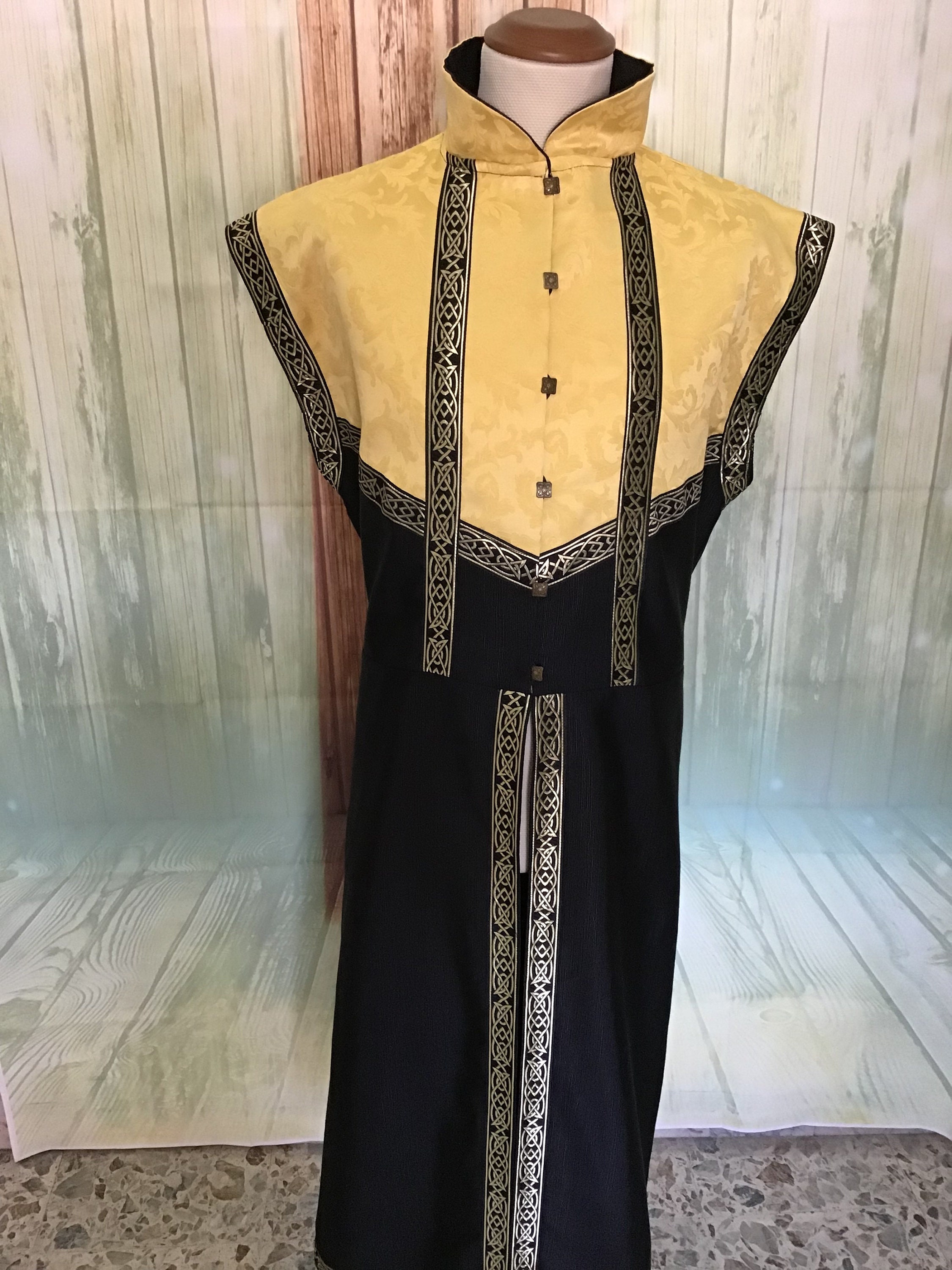 Fantasy Livery, Men's Jacket, Duster, Knight's Greatcoat, Grv Costume ...