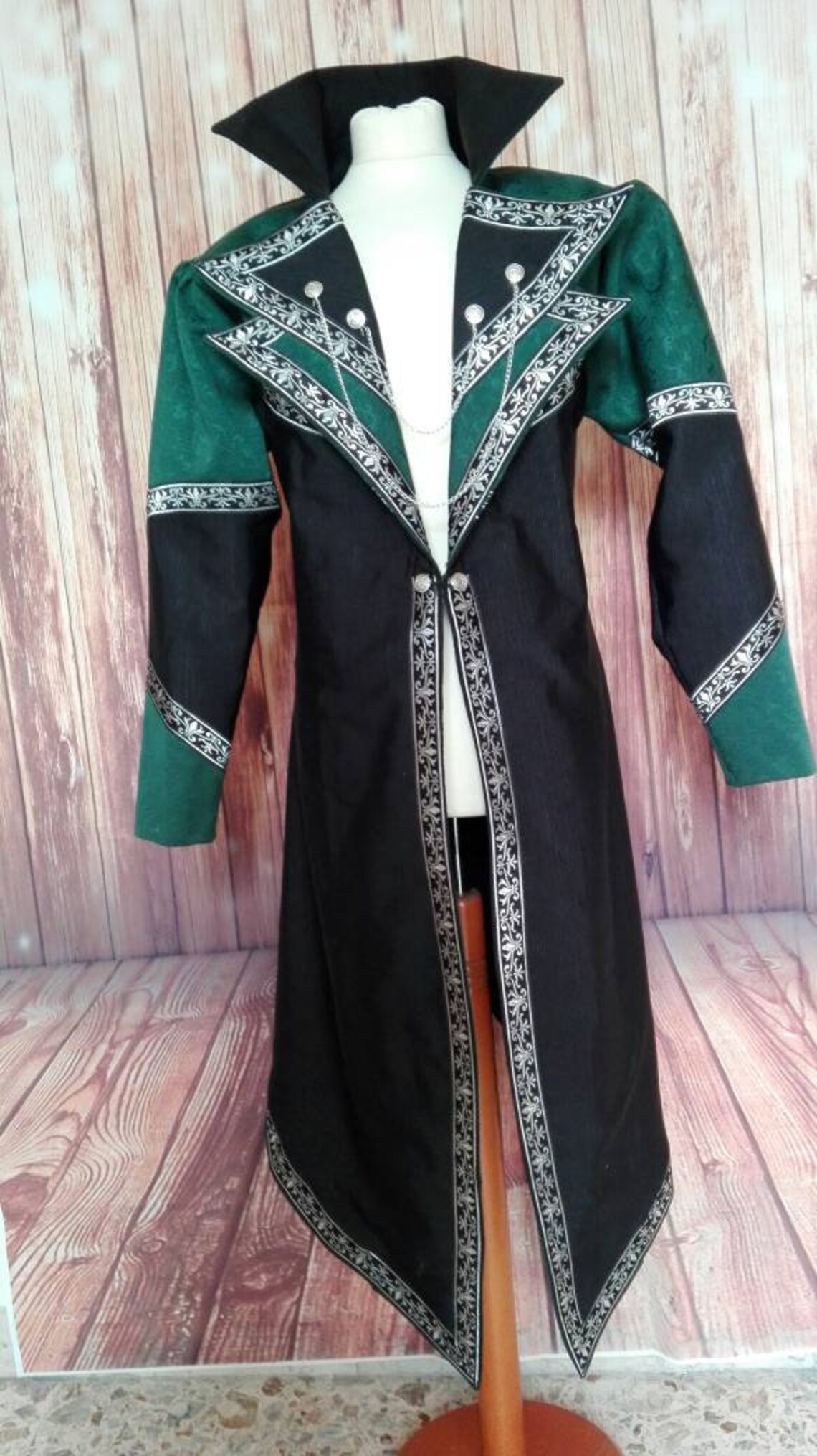 Fantasy Jacket Redingotte Gothic Livery Warrior Coat | Etsy