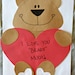 Love You Beary Much Craft Template - Etsy UK