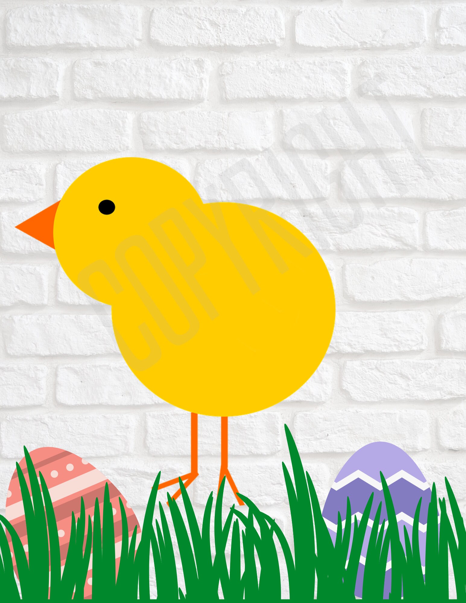 Easter Chick Handprint Printable - Etsy