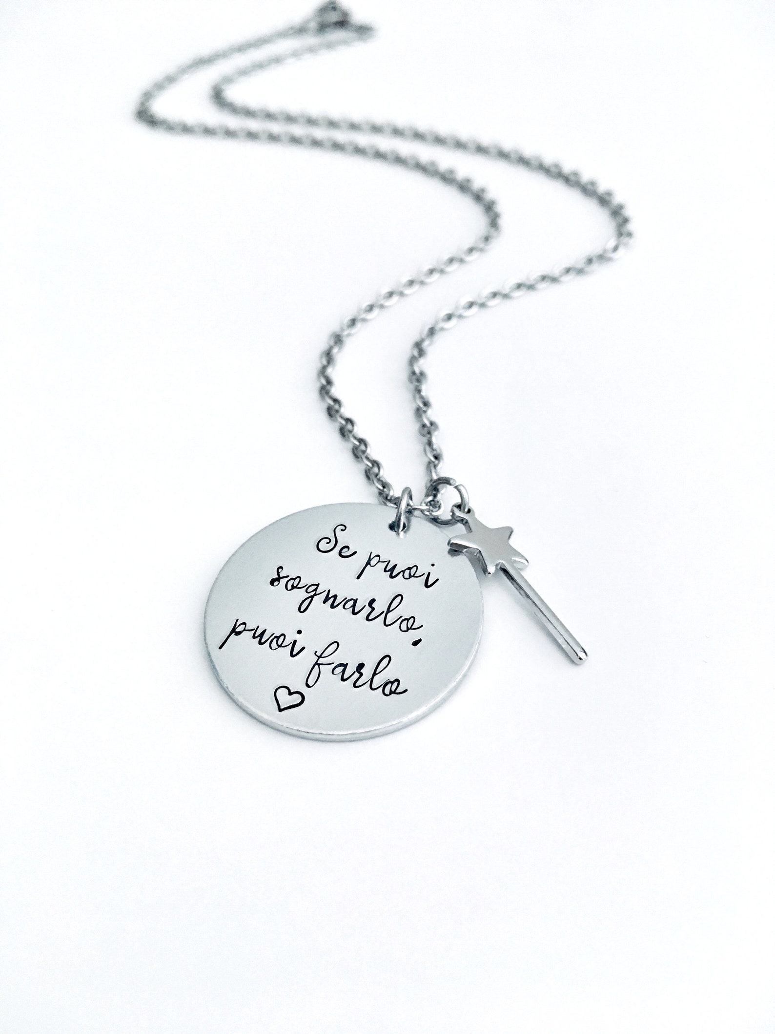 Make A Wish Necklace Good Luck Necklace Magic Wand Necklace - Etsy