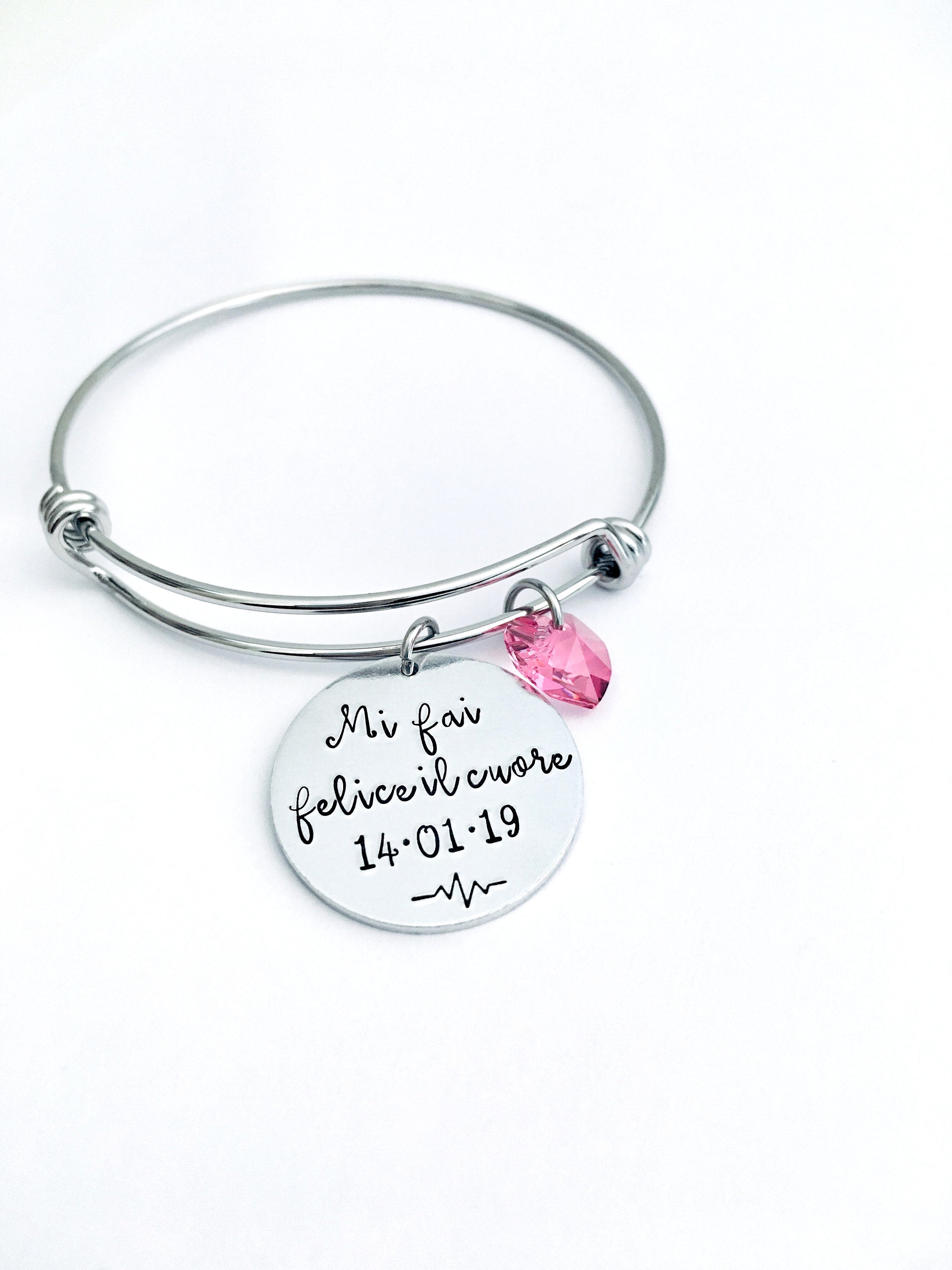 Personalized Bracelet Custom Quote Bracelet Friendship | Etsy