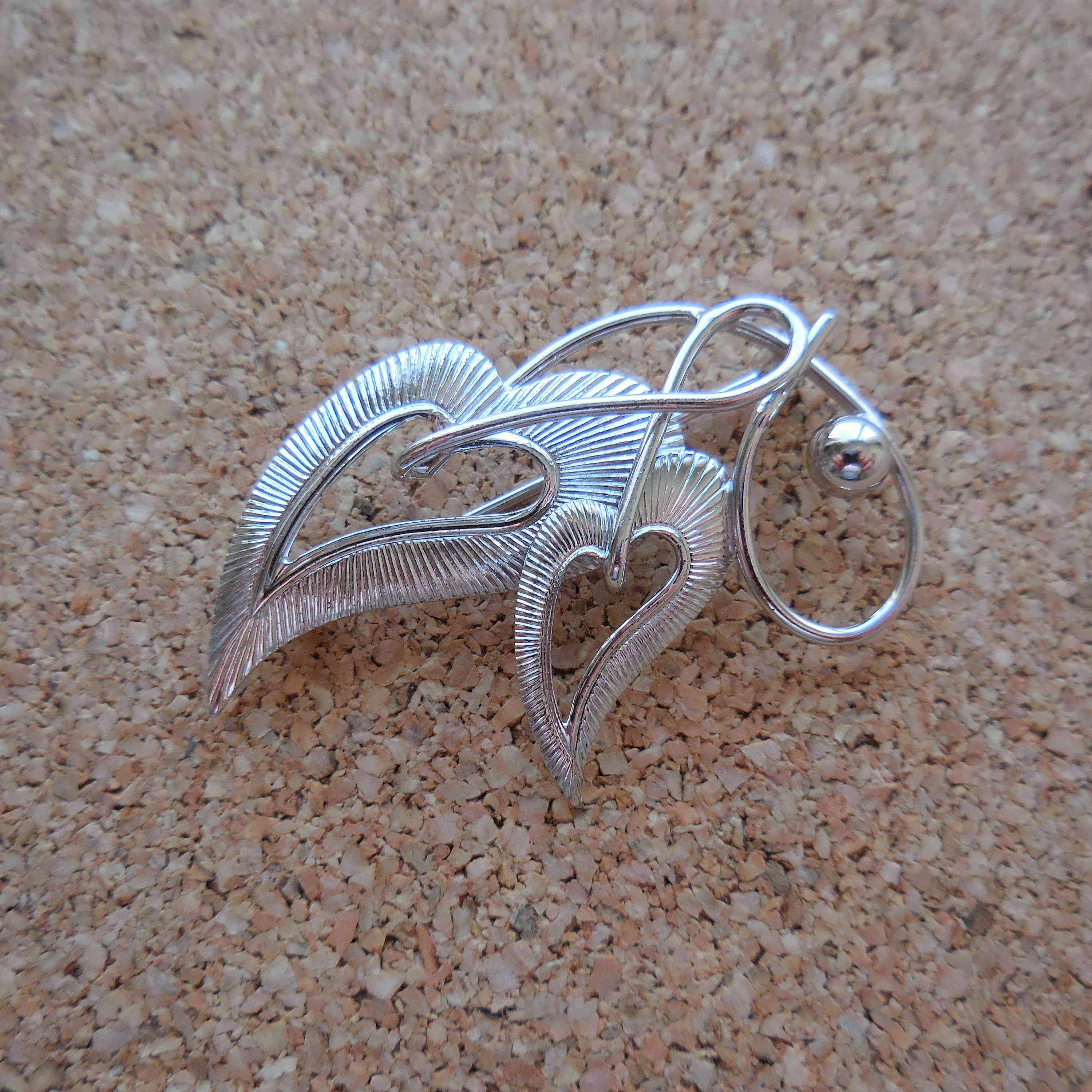 Vintage Abstract Double Heart Pin Sterling Silver - Etsy UK