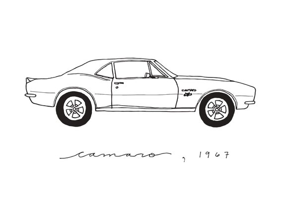 How To Draw A Camaro Ss 1969