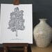 Cedar Tree Line Drawing, Reproduction From Original Ink Drawing - Etsy