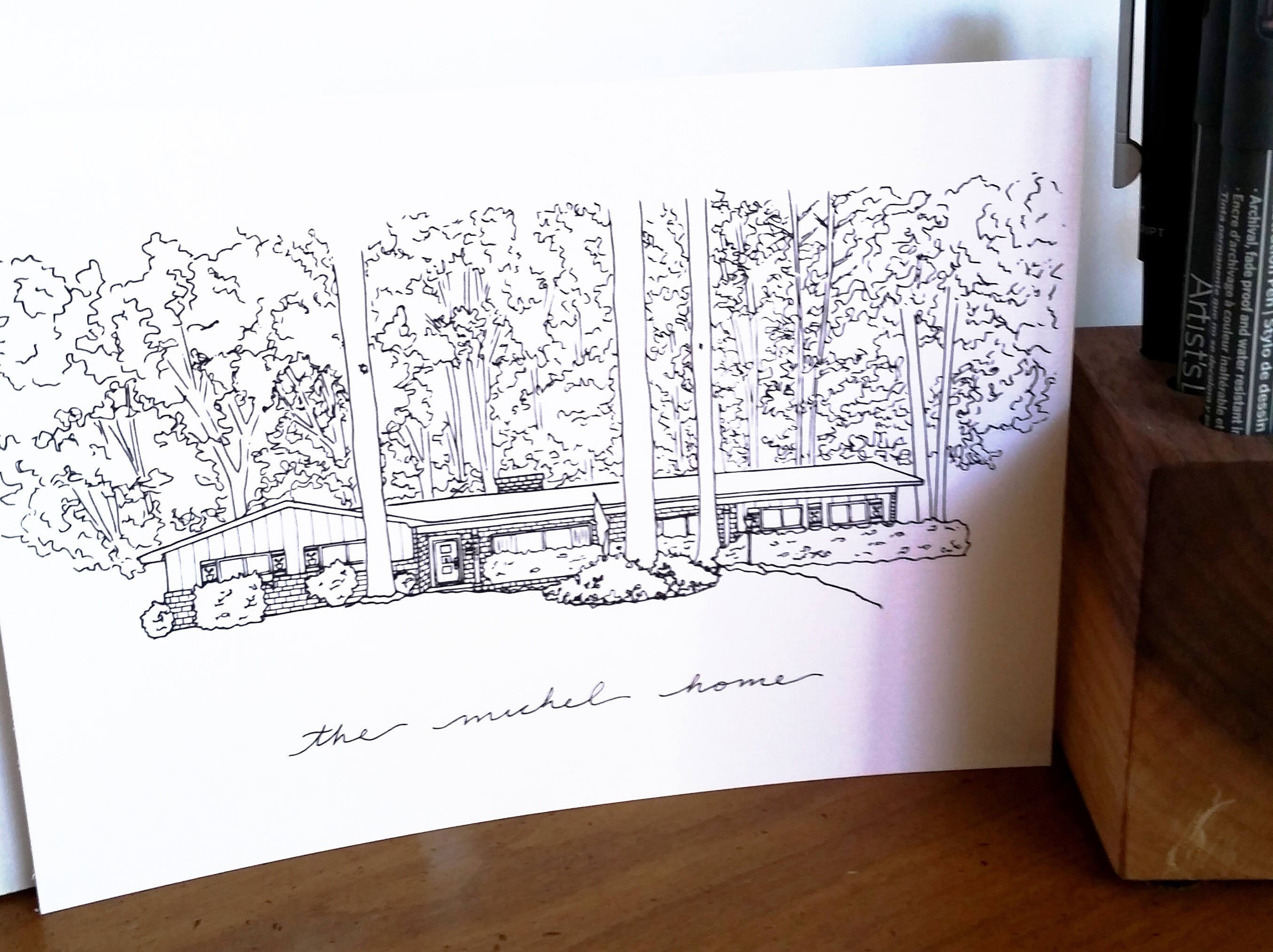 Custom House Drawing - Etsy