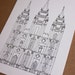 Salt Lake City, Utah Temple Line Drawing, Reproduction - Etsy
