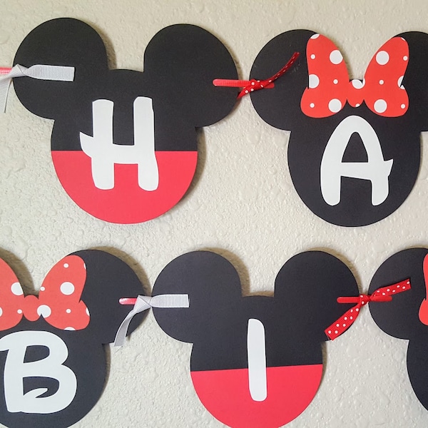 Minnie Mouse Banner - Etsy