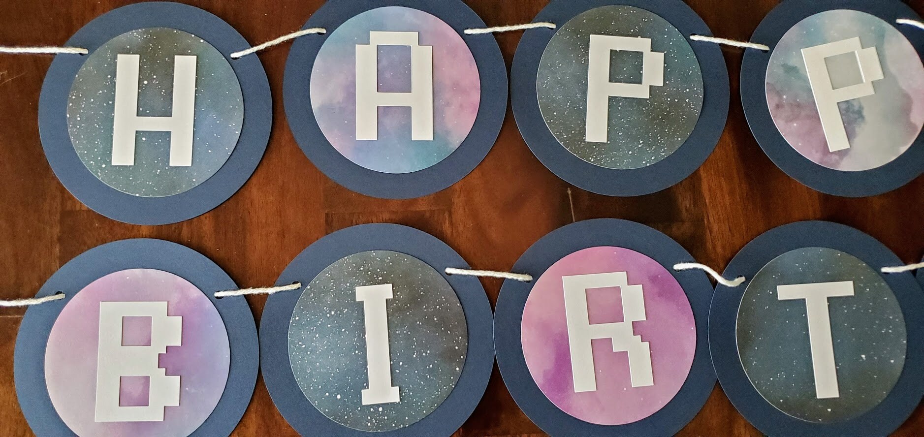 Galaxy Birthday Banner Space Birthday Banner Star Banner | Etsy