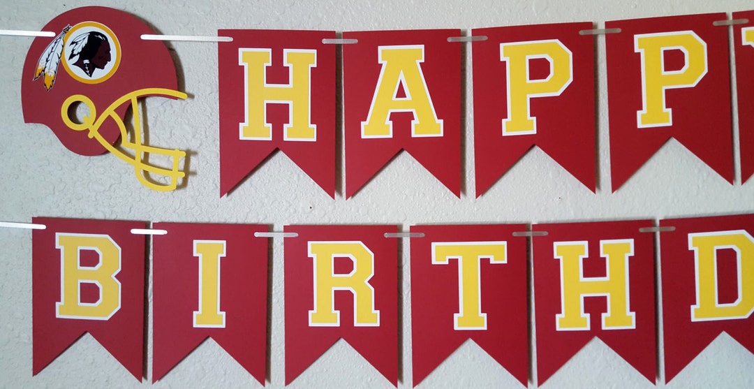 Football Birthday Banner, PICK YOUR TEAM, Sports Birthday Banner ...