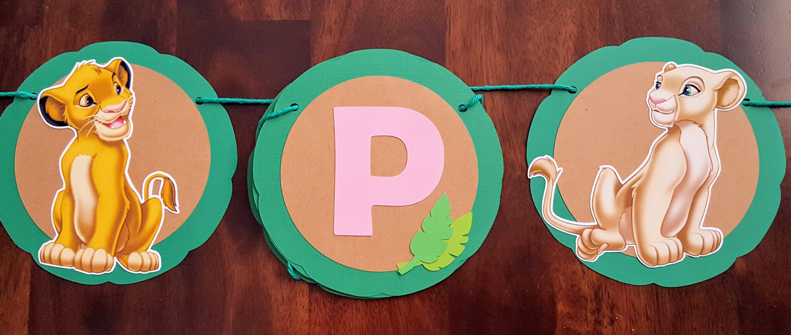 Simba & Nala Birthday Banner Lion King Party The Lion King | Etsy
