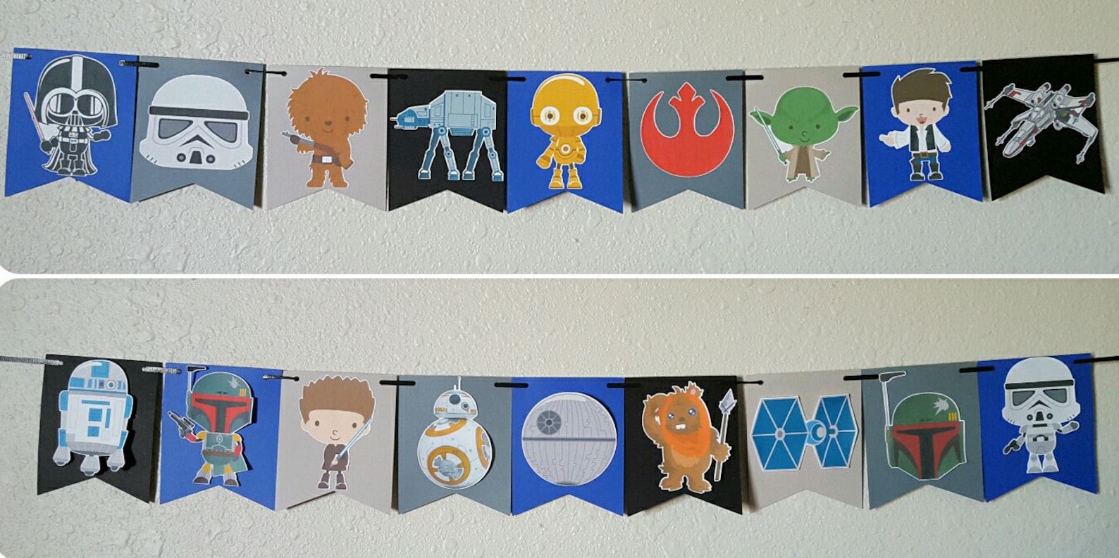 Star Wars Birthday Banner Star Wars Jedi Star Wars Party - Etsy