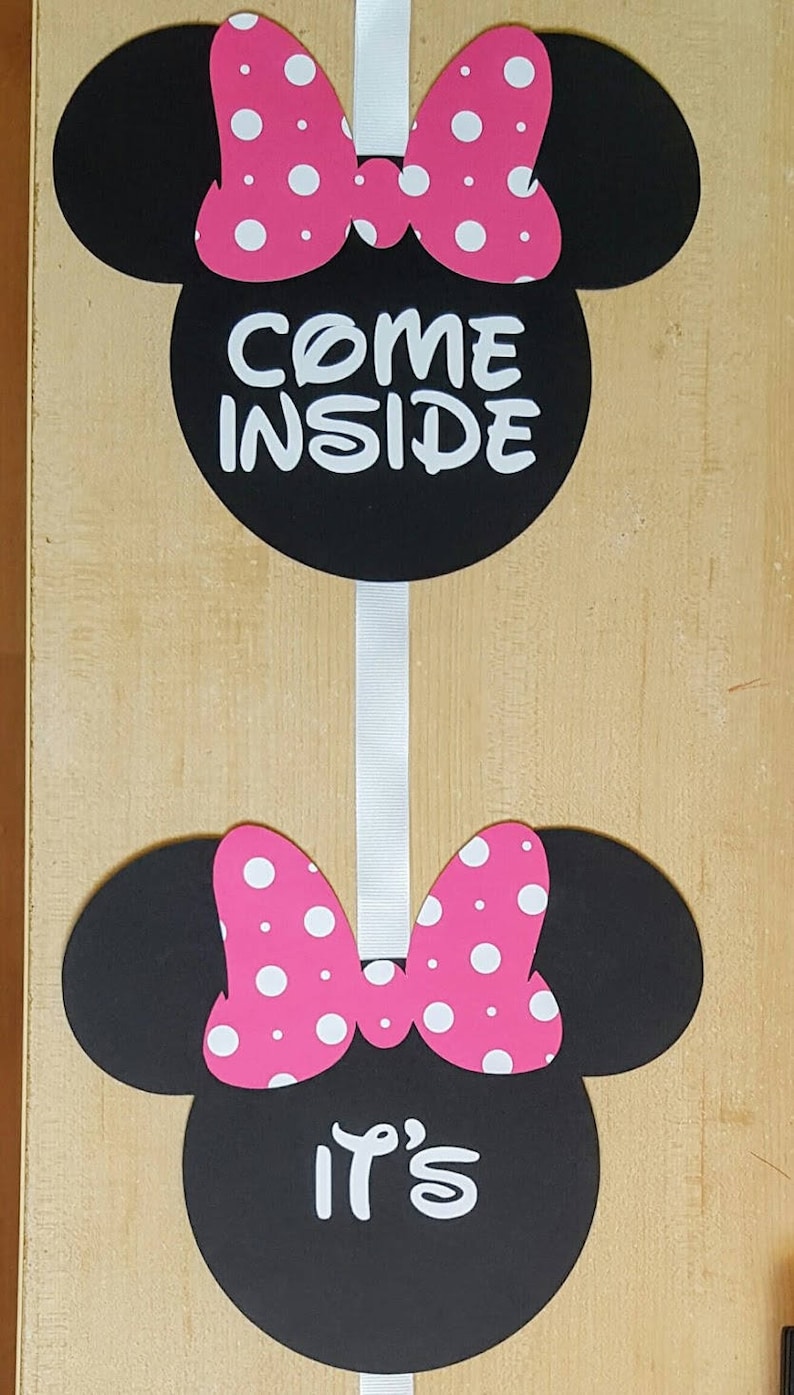 Minnie Mouse Door Sign Minnie Mouse Birthday Minnie Mouse | Etsy