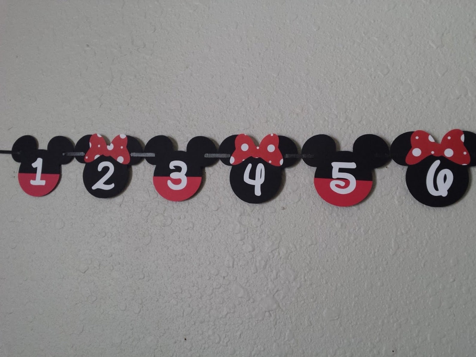 Mickey and Minnie Mouse Photo Banner, Birthday Party Decor - Etsy