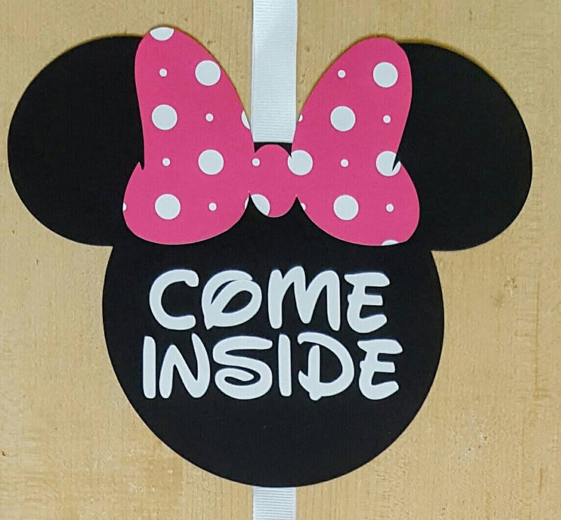 Minnie Mouse Door Sign Minnie Mouse Birthday Minnie Mouse | Etsy